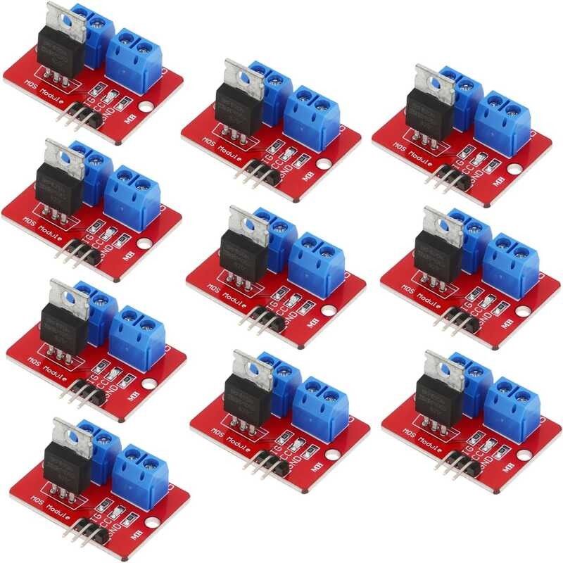 IRF520 DiGiYes 10PCS MOSFET Driver Module Fit for Arduino Raspberry PI \/ ARM MCU | Shopee ...