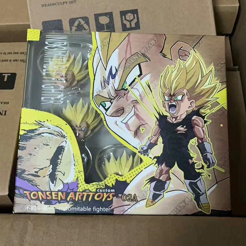 Tonsenarttoys S.H.Figuarts Dragon Ball Vegeta Heads Super Saiyan ...