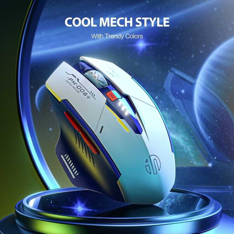 Zeus X Inphic F9 2.4G Wireless Mouse Rechargeable Sci-Fi Style ...