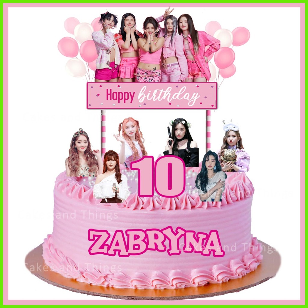 ¤ Customized G I-DLE kpop Korean GIRL Cake topper and party decorations ...