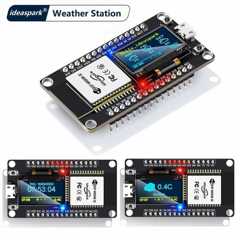 167 Esp32 Station Weather Instrument Kit Wifi+Bt Integrated 0.96'' OLED ...