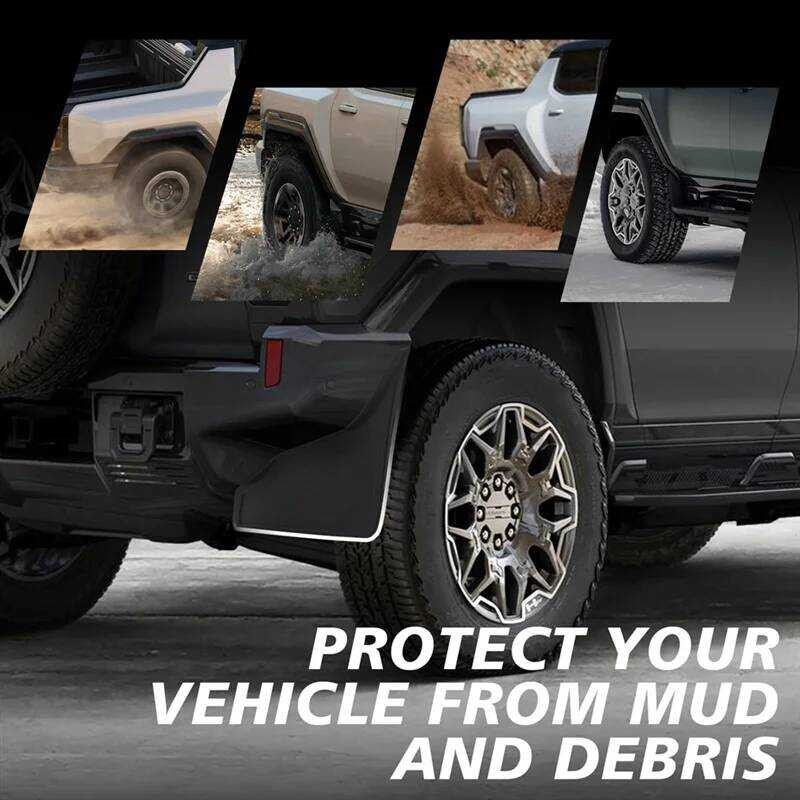 For 2 Hummer EV 2022-2024 Mud Flaps Accessories Rear Fender Wheel ...