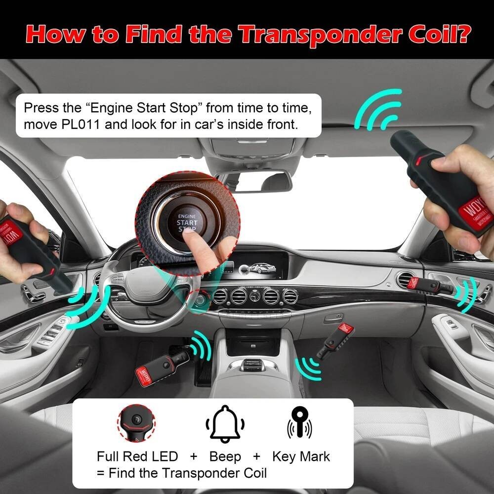 PL011 WOYO PKE Loor Key for All Car ECU Induction Transponder Coil ...