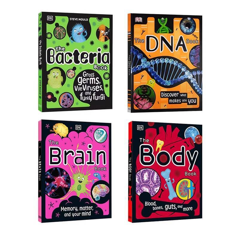 Original English Version DK The Body/Brain/DNA/Bacteria Book 4 Volumes ...