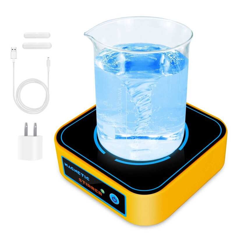 Xj Magnetic Stirrer, Mini Magnetic Stir Plate With 2 Pcs Stir Bars ...