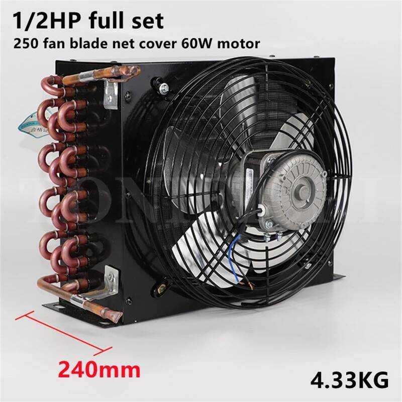 Xj 1/2Hp Evaporator Keweili Condenser Copper Tube Aluminum Fin 3.4 ...