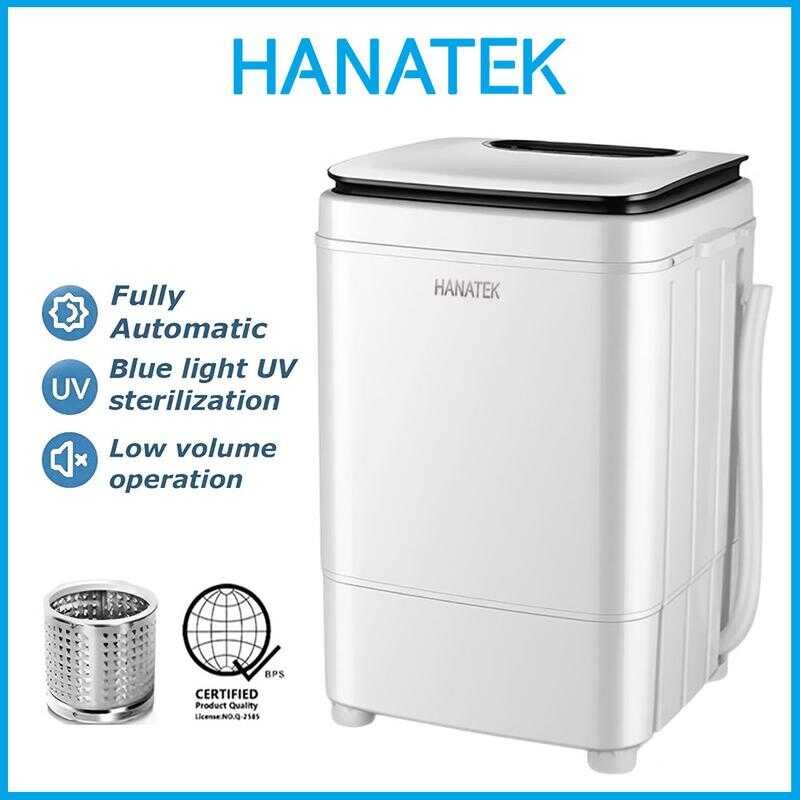 HANATEK 8Kg Washing Machine Baby Clothes Mini Laundry Machine Free ...