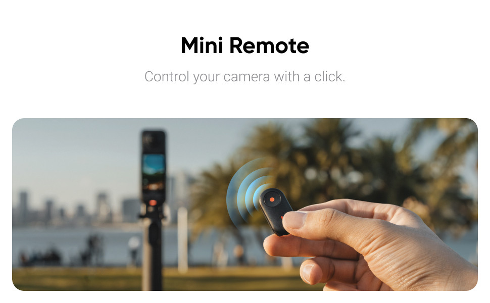 Insta360 Mini Remote for Insta360 X5、X4、Insta360 Ace Pro 2、GO 3S ...