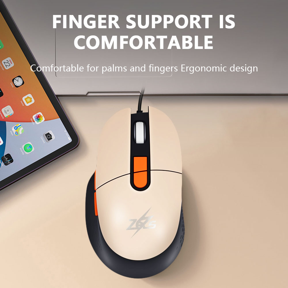 Zeus ZM-20 Ergonomic 4 DPI Adjustment Wired Gaming Mouse 7 Buttons ...