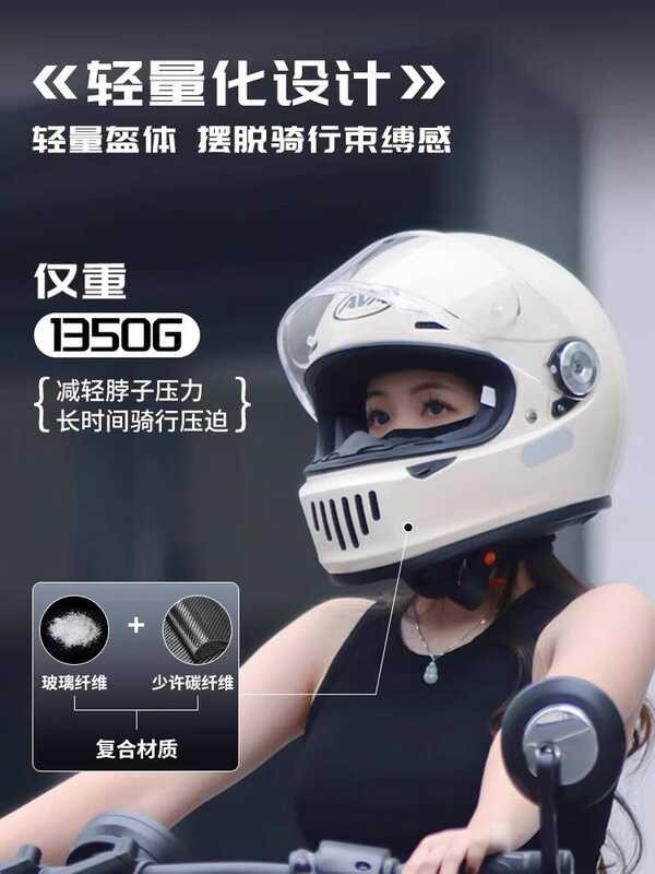 Helmet AVA Dynasty Men's Motorcycle Full Face Helmet Women's Four ...