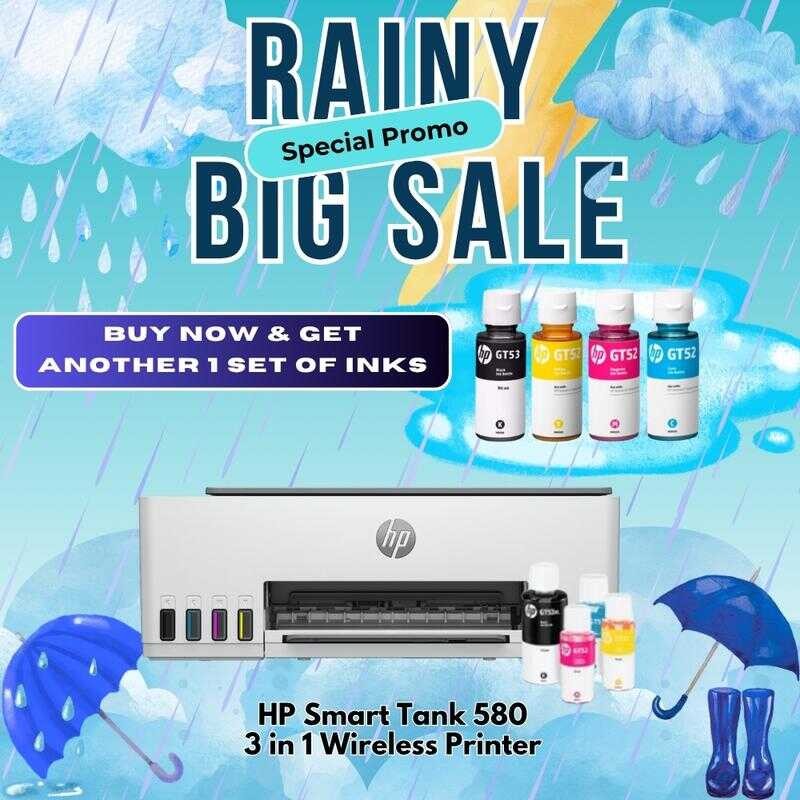 HP Smart Tank 580 3 In 1 (Print/Scan/Copy) Wireless Printer Pn# 1F3y2a ...