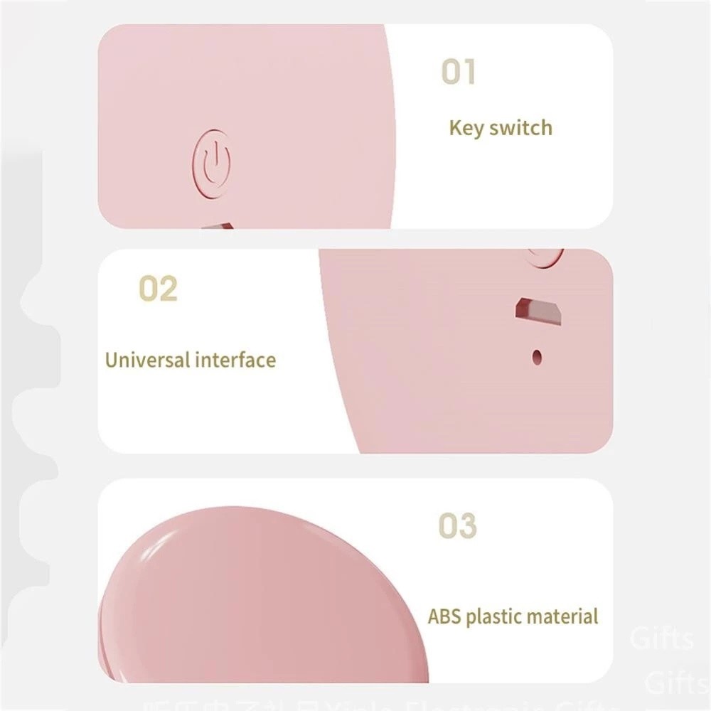 USB Rechargeable Handy LED Mirror for Make-Up Compact Makeup Flip Led ...