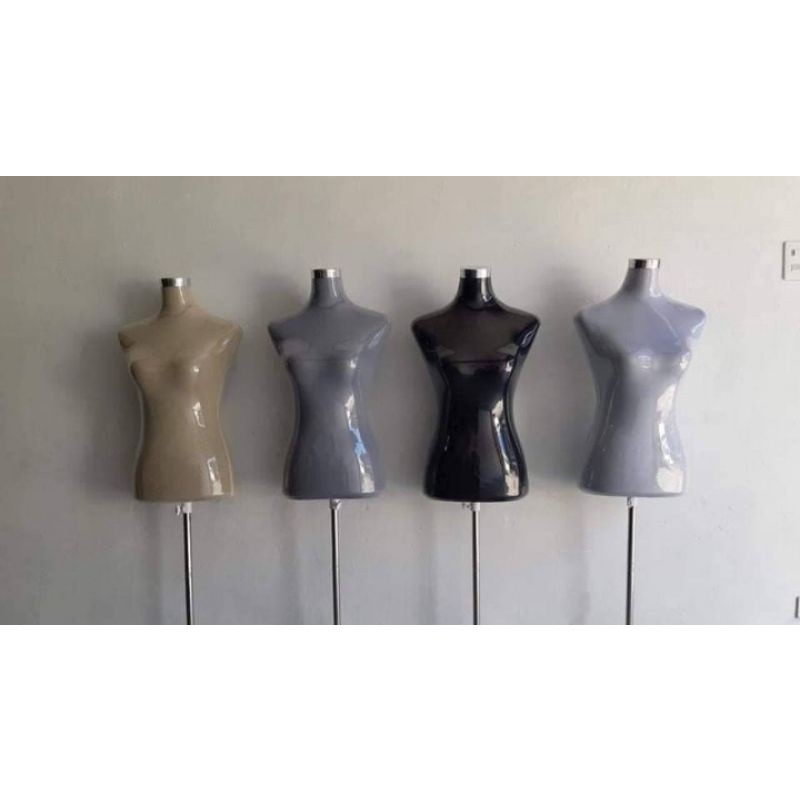 Pinnable Mannequin Manikin Female half body dress form with stand and ...