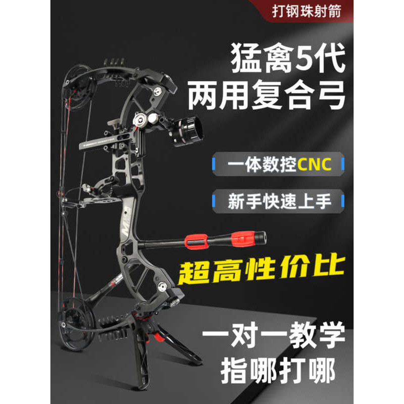 Raptor 5th Generation Compound Bow Dual-purpose Steel Ball Shooting Bow ...
