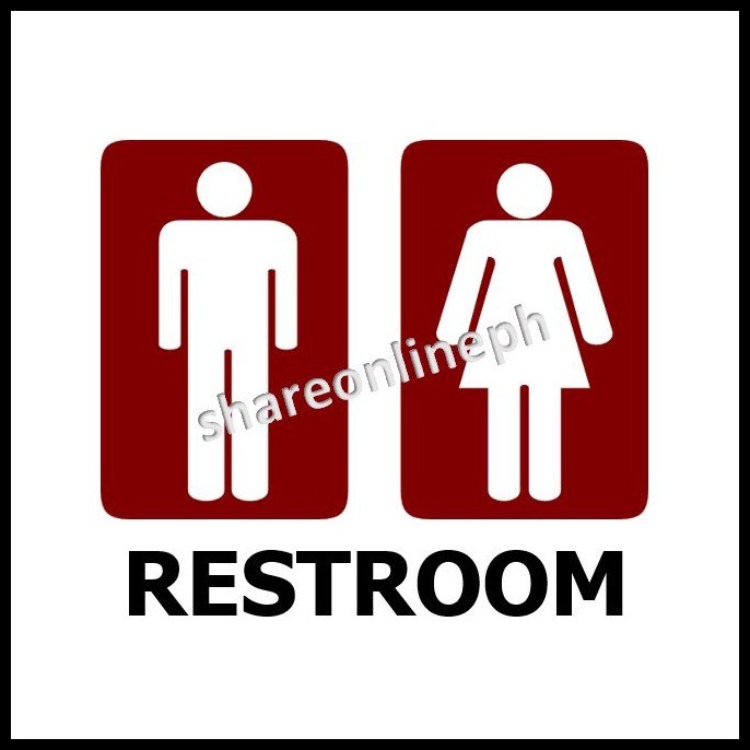 Restroom Signage Sign Boards Rest Room Comfort Room CR | Shopee Philippines
