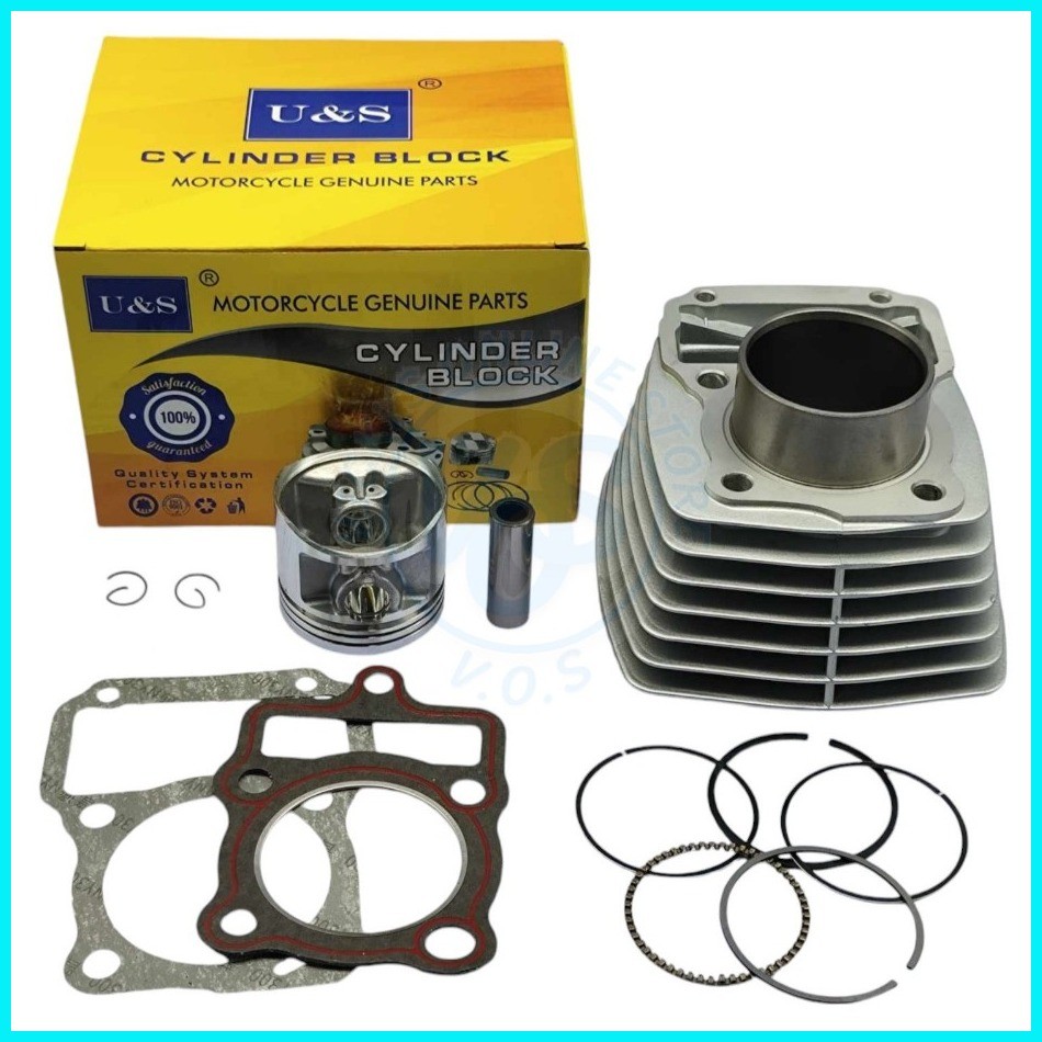 U&S CYLINDER BLOCK KIT SET FOR TMX125/ CG125/TC125 56.5MM | Shopee ...