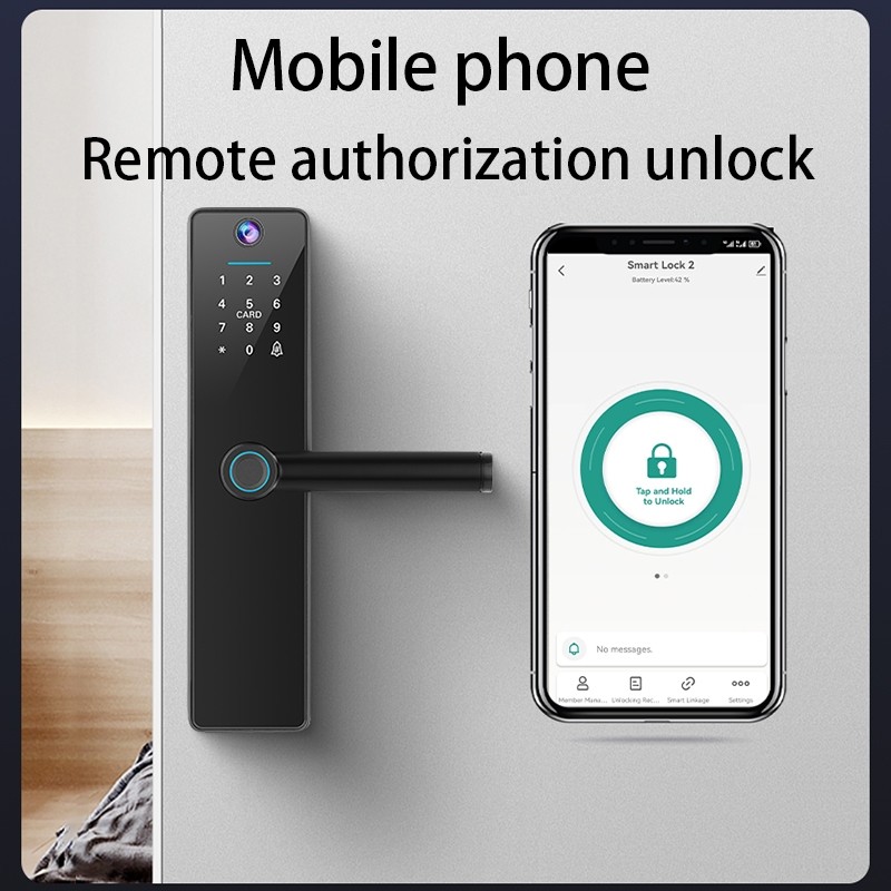 Smart Main Door Lock With Tuya Wifi App Door Lock Main Door Knob With ...