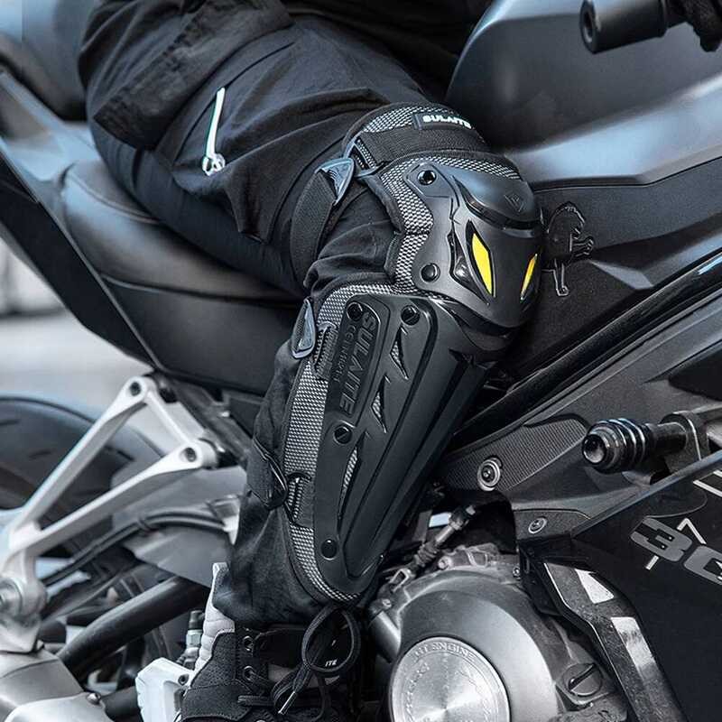Motocross Knee Pads Breathable Off-Road Knee Protector Motorbike Knee ...