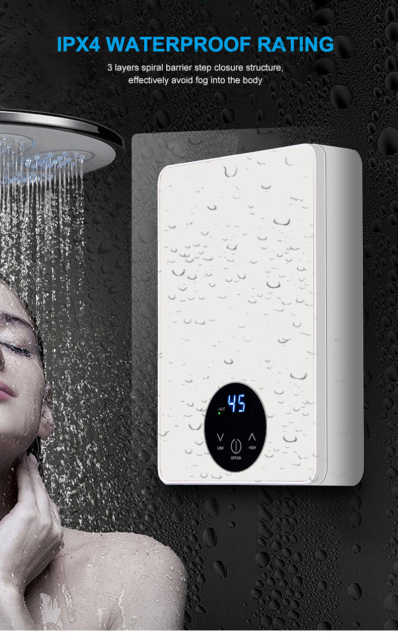 IUGA Instant Water Heater Shower Electric Heater Shower Inverter for ...