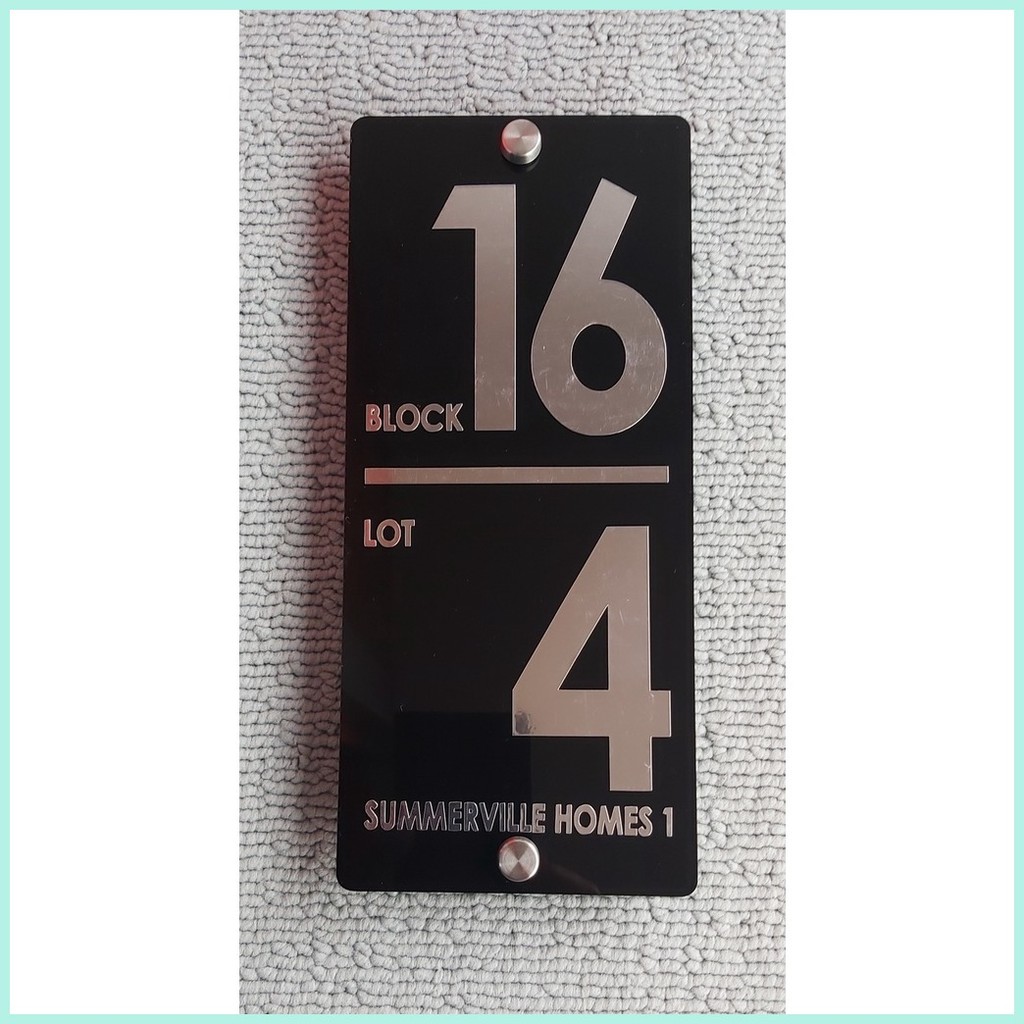 House Address Plate Number Acrylic 5x10 Inches 3mm Thick, Home Address ...