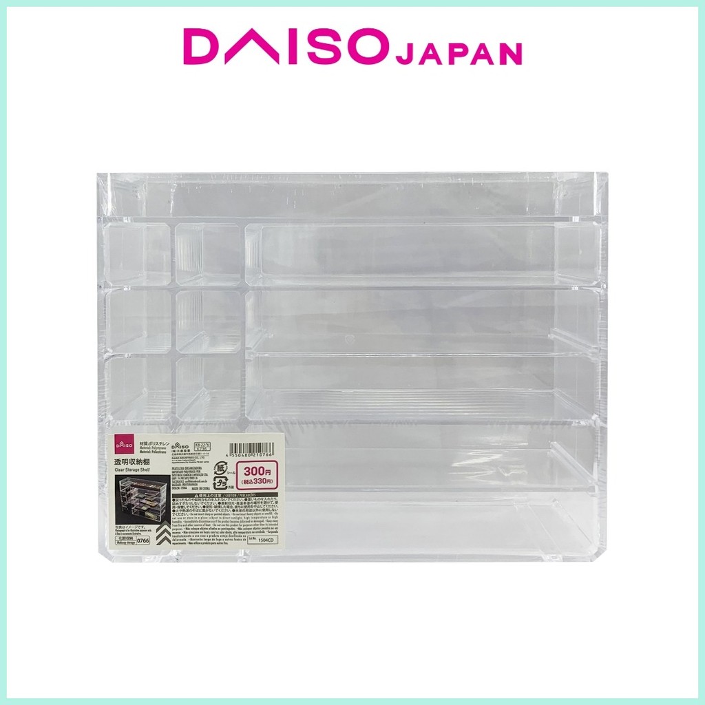 Daiso Clear Storage Shelf (15 compartment) | Shopee Philippines