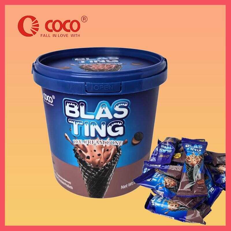 758 COCO Blasting Ice Cream Cone 158G Bucket |Chocolate Flavor ...