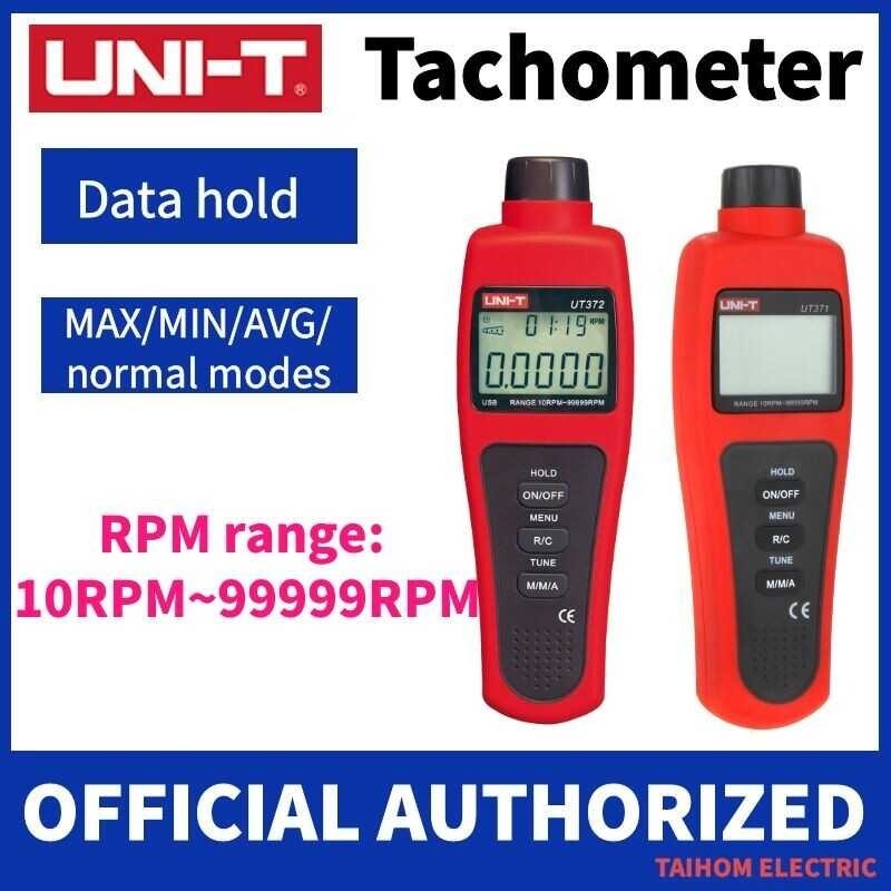 Uni-T Ut373 Digital Tachometer Non-Contact Mini 10-99999 RPM Speed ...
