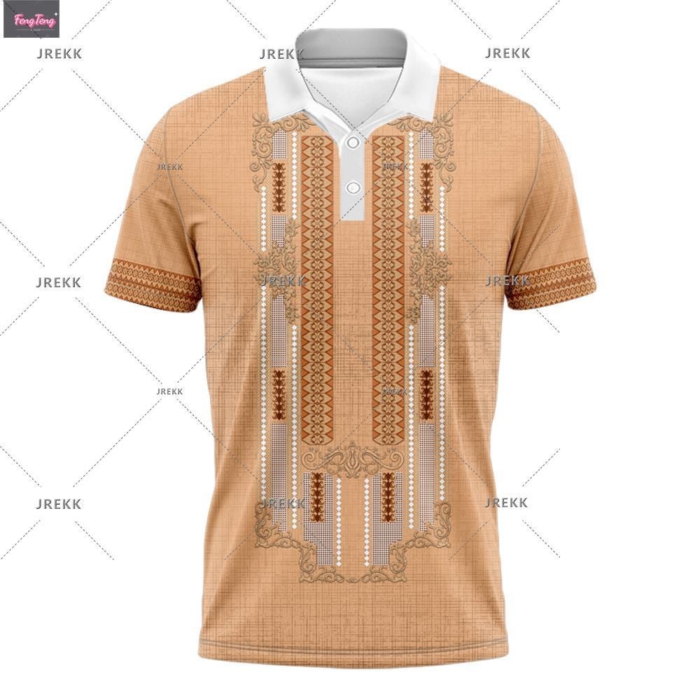 Philippine Ethnic/ Tribal Modern Barong Polo Shirt | Shopee Philippines