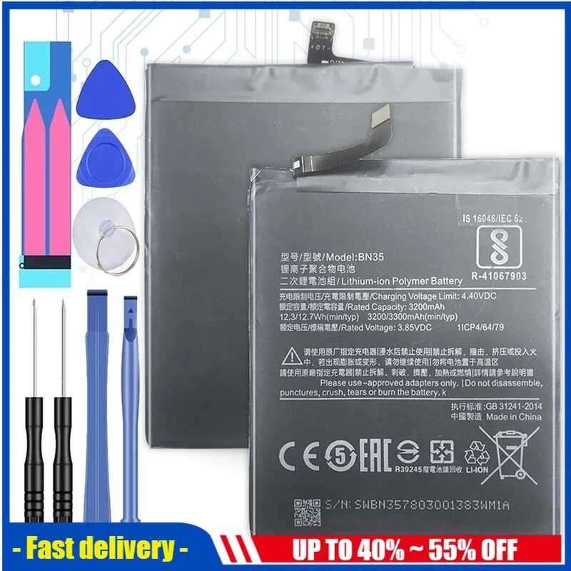 Mobile Phone Batteries Bn35 Xiaomi Redmi 5 5.7" For Redmi5 BN 35 ...