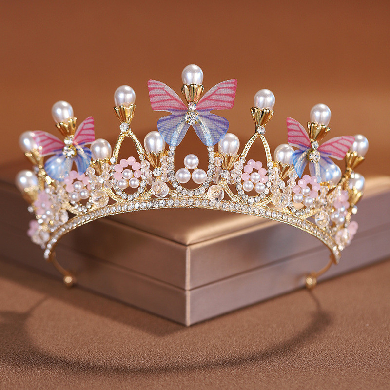 Crystal Princess Tiara Crown Girls Headwear for Party Pageant Debut ...