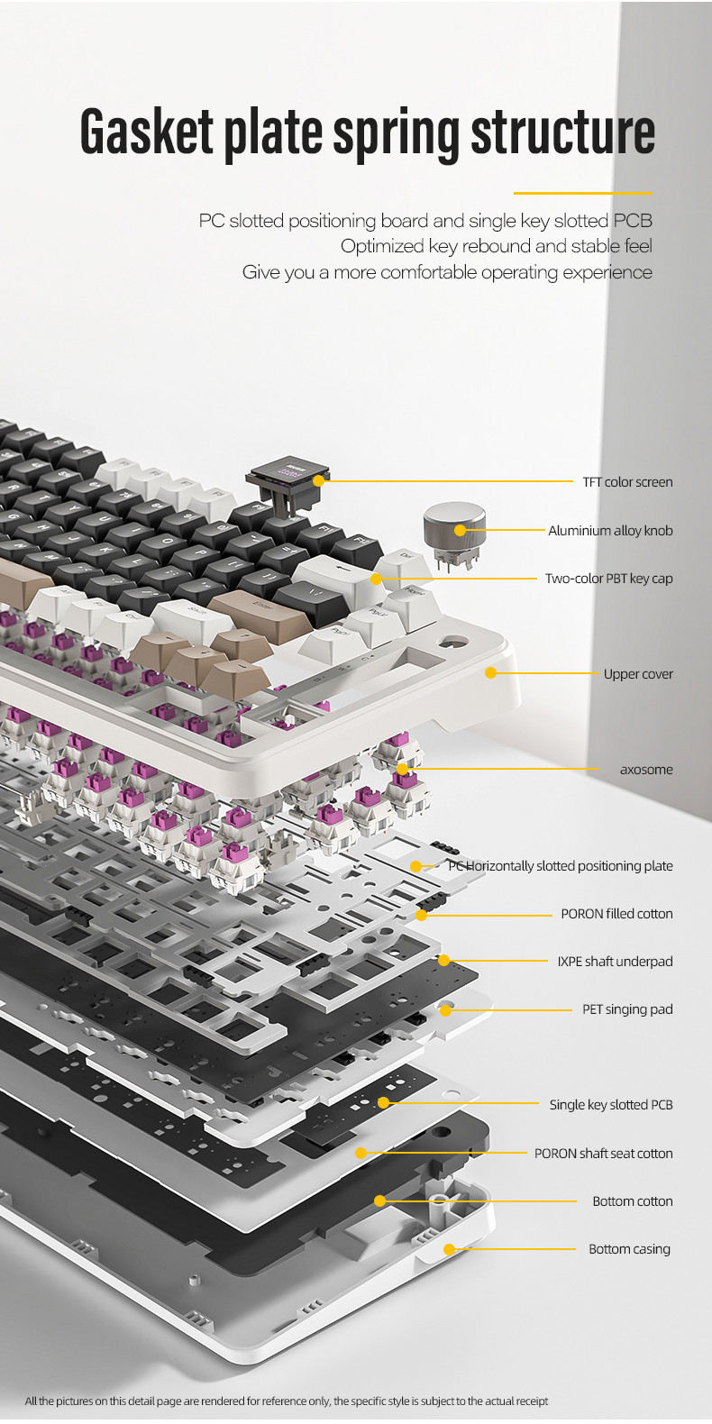 Attack Shark X85/X85 Pro Wireless Mechanical Keyboard 75% 80 Key RGB ...