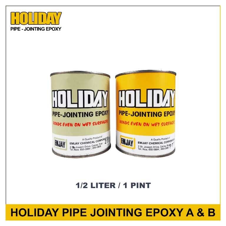 Holiday Pipe PVC Joining Epoxy Component A & B Set 1L 1/2L 1/4L / 1/8L ...