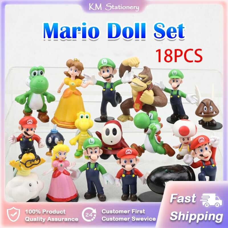 Mary COD Super Mario Action Figure Hand-made Full Set of Children's ...