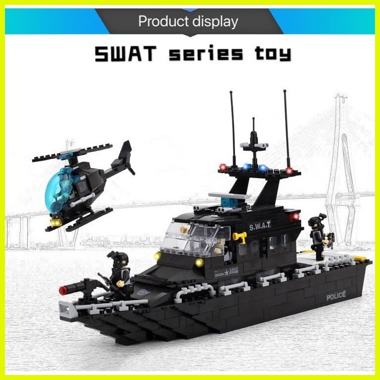 6511 POLICE SWAT BUILDING BLOCKS TOY COLLECTION 518 PCS | Shopee ...