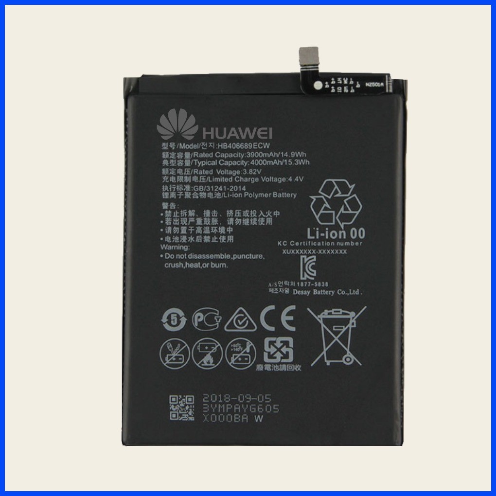 ∆ ♞,♘,♙Battery for Huawei Y9 2019 HB406689ECW | Shopee Philippines