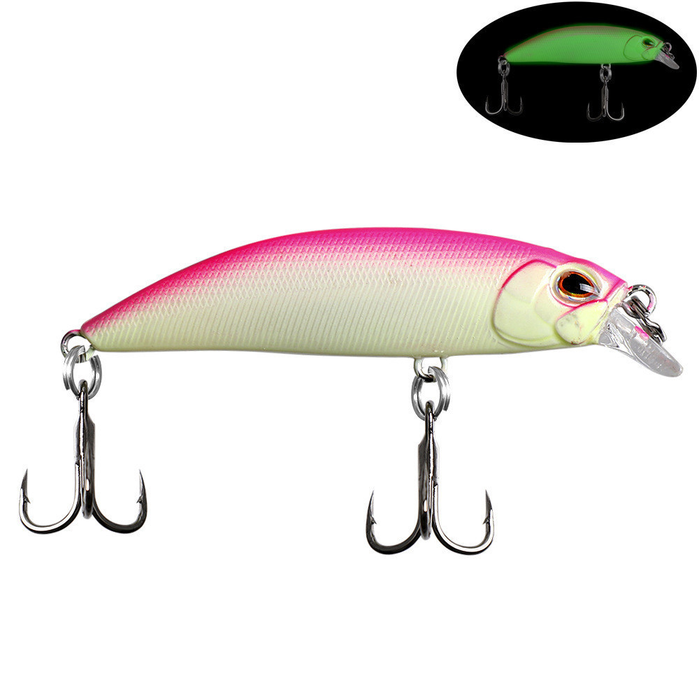 Fishing Lure 7cm/8g Sinking Minnow Ghost Shrimp with Strengthen The ...