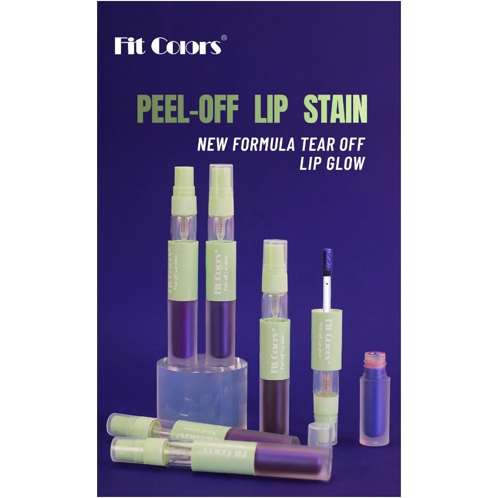 Fit Colors 6 Color Tear-Off Lip Glaze Matte Lip Tint Peel-Off Liquid ...