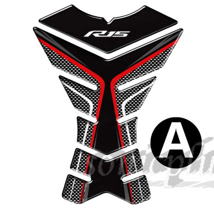 For Yamaha R15 V3 V2 Motorcycle Gas Fuel Tank Emblems Protector Pad ...