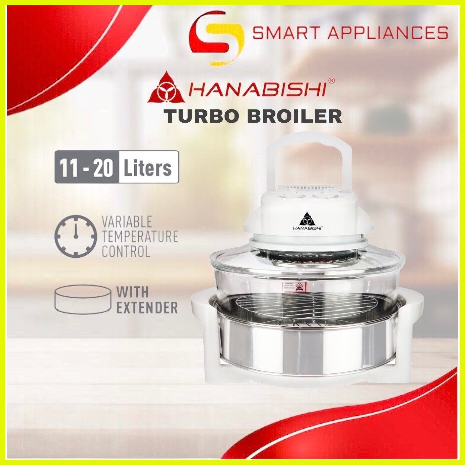 ♣ Hanabishi Turbo Broiler HTB 130 with Extender Convection Oven white ...