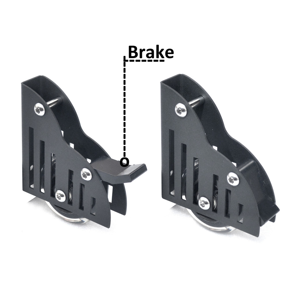 DIYHD Rolg Library Ladder Or Rollers,Black Bottom Wheels With Brake ...
