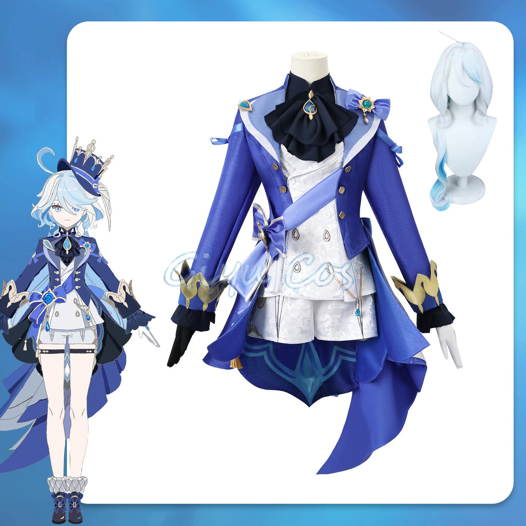 §≈ Furina Genshin Focalors Cosplay Costume Impact Daily Clothes ...