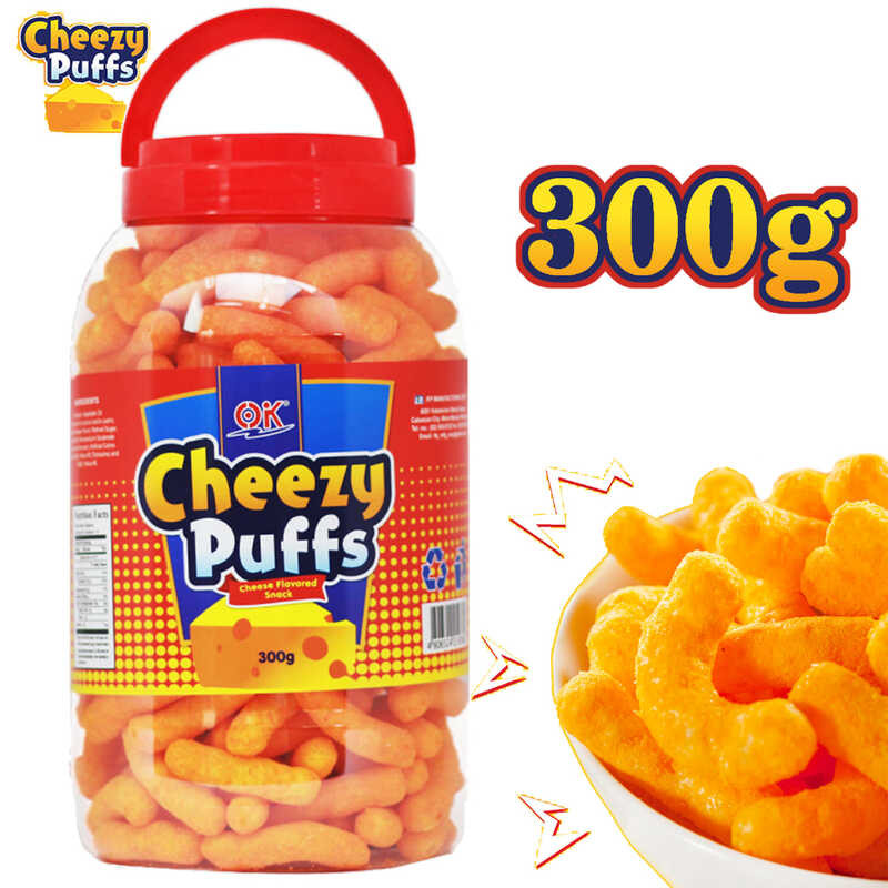 2024In vogue OK Cheezy puffs flavor 300g Snac Chip | Shopee Philippines