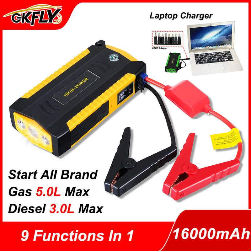 GKFLY 6 1 1500A Jump Starter 18000Mah Portable Power Bank 12V Starting Device Emergency Car ...
