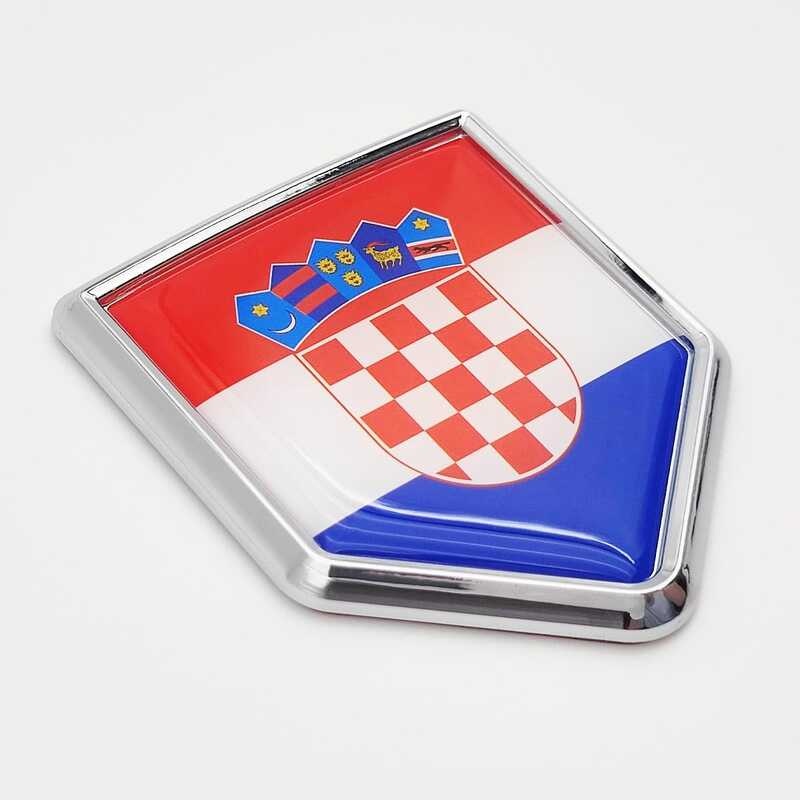 set Overdeck 2-piece of Croatian flag stickers, Croatian stickers ...