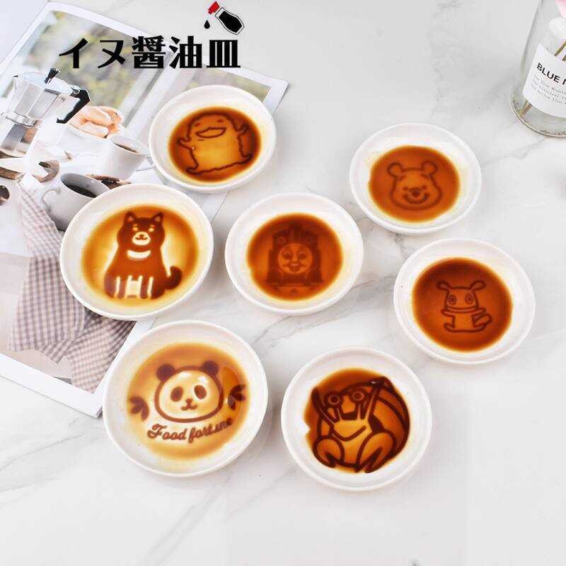Japanese Ceramic Relief Disney Soy Sauce Dish Thomas Train Dish Shiba ...