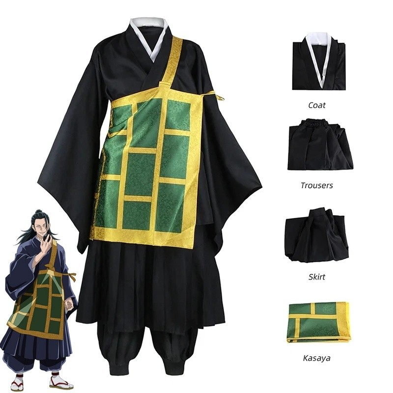 Geto Suguru Cosplay Costume Kimono Black Japanese Uniform Christmas ...