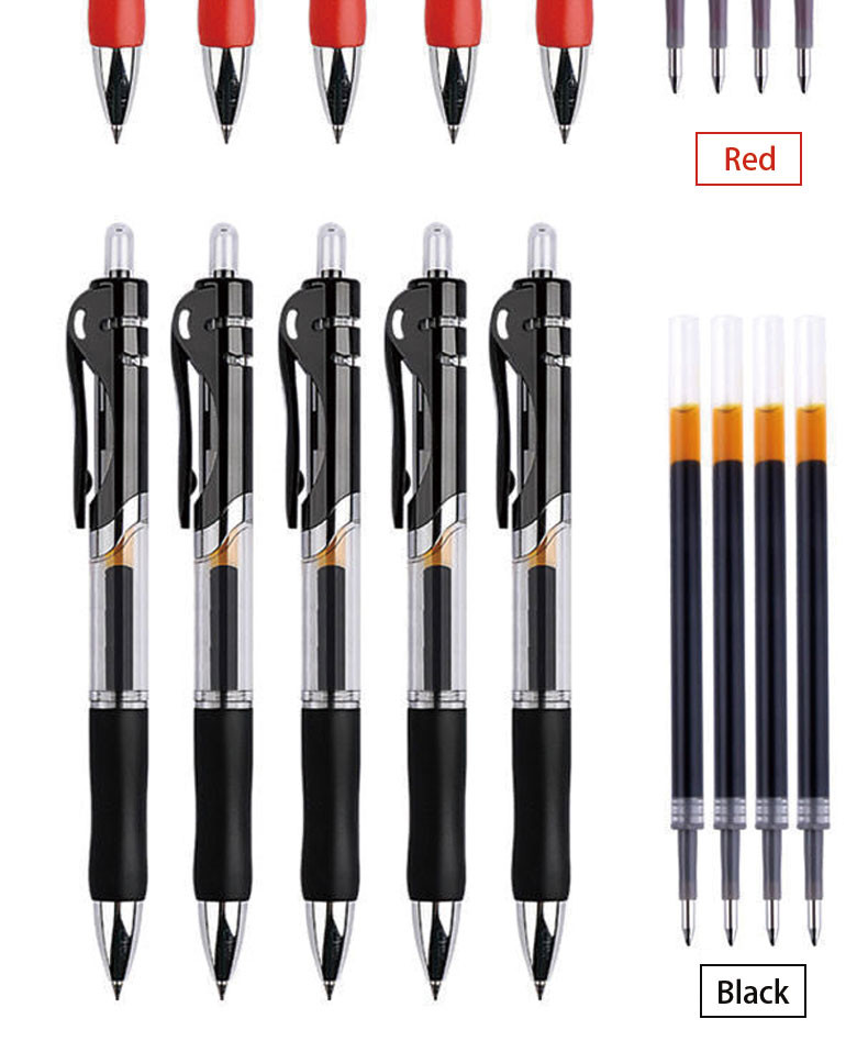 【Art & Office】12Pcs/Box Black Gel pen 0.5 Retractable Pen Sign Pen ...