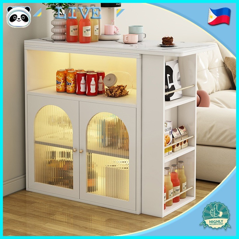 Folding Bar table partition cabinet retractable bar table entrance ...