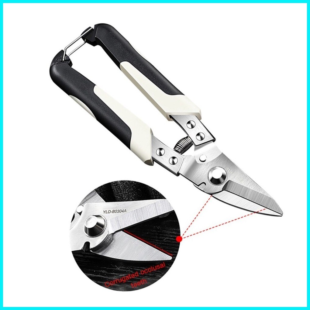1PCS/SET Tin Scissors 218-275MM industrial stainless steel light steel ...