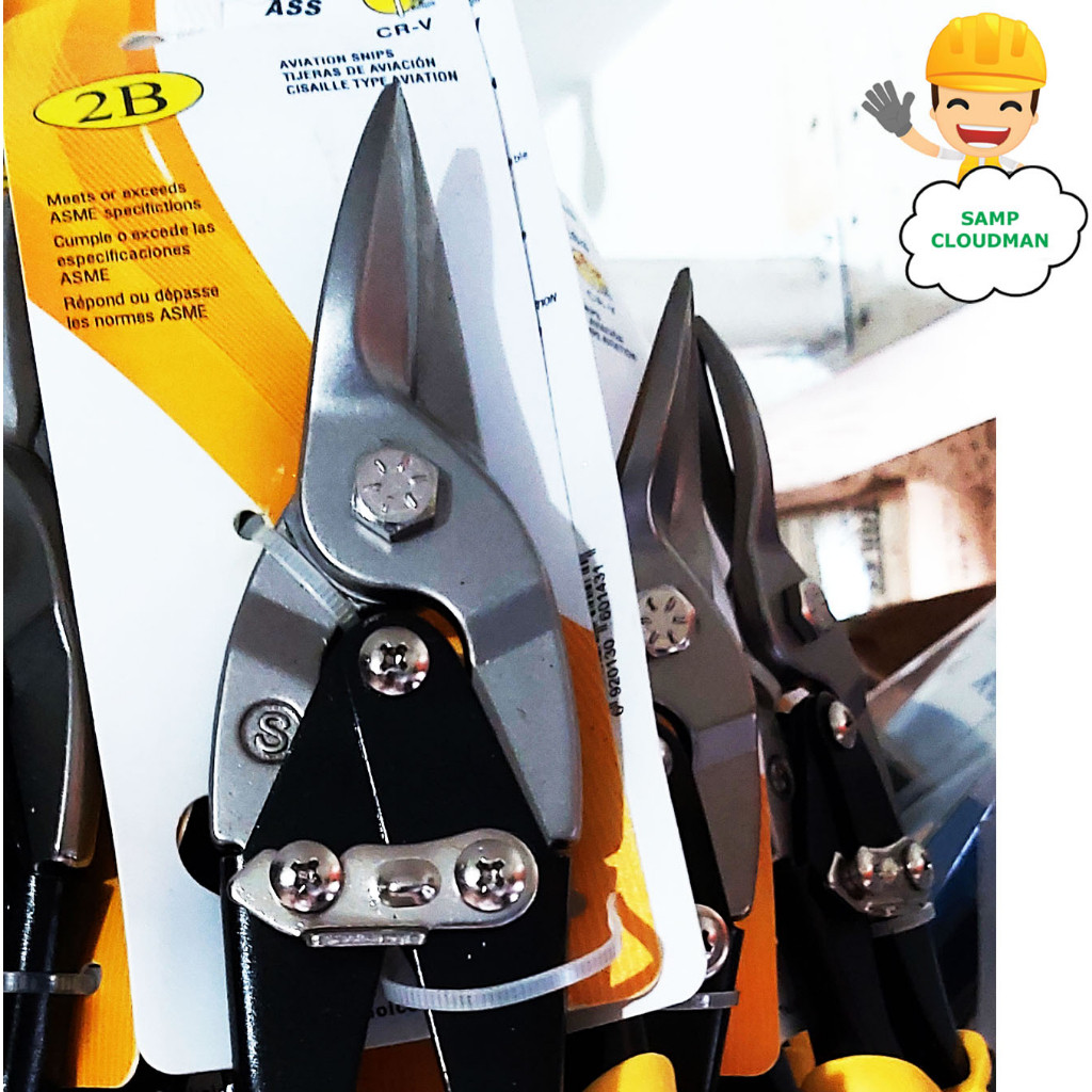 2B Aviation Snip Straight 10"" Tinsnip G.I. Sheet Cutters Metal Cutting ...